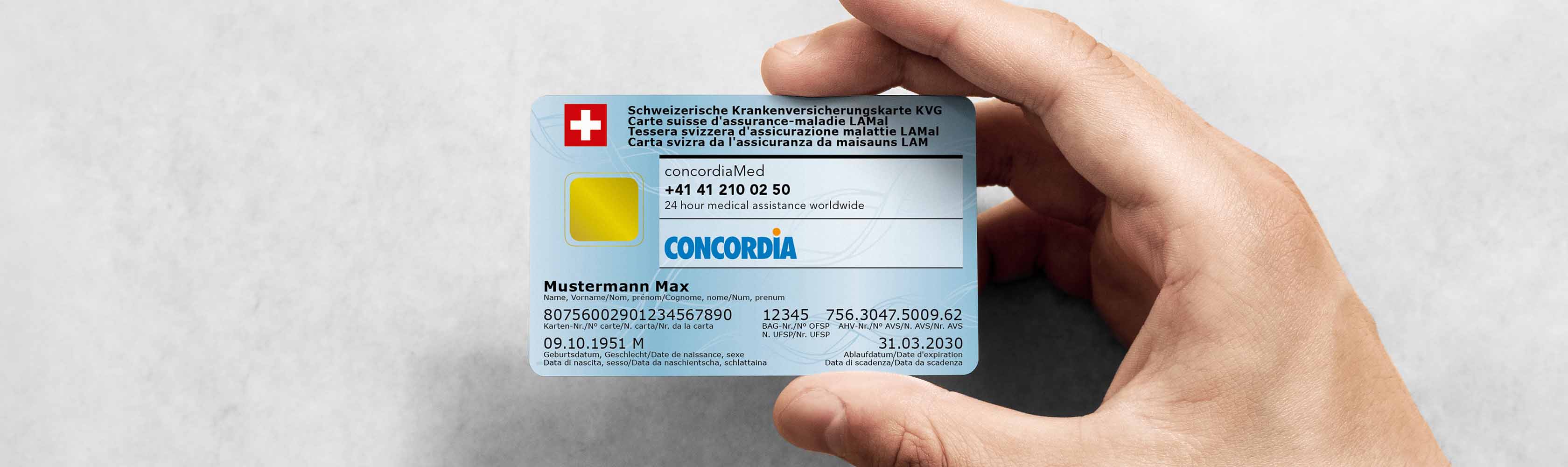 Krankenversicherungskarte - CONCORDIA